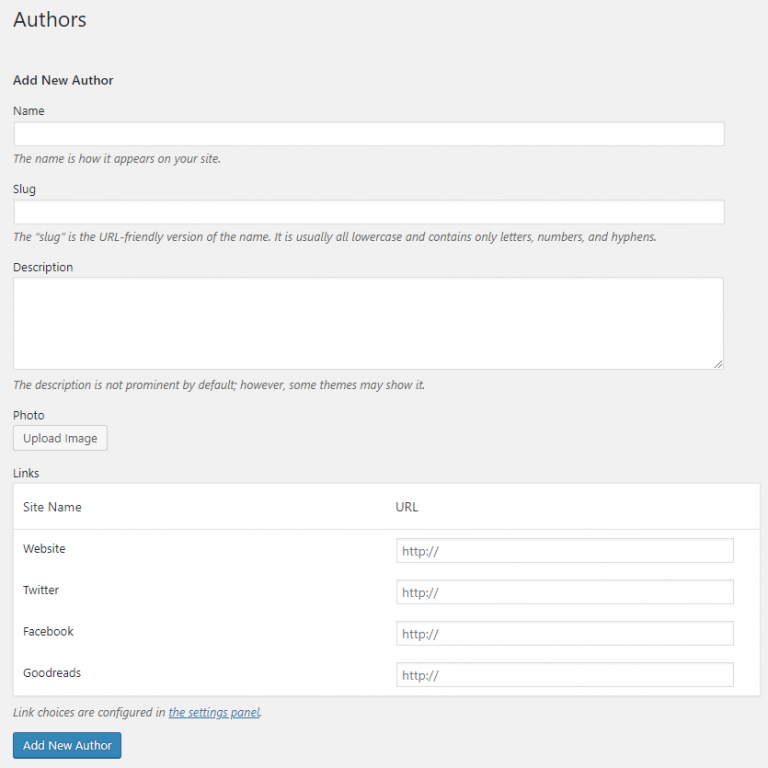 Adding an author • Novelist